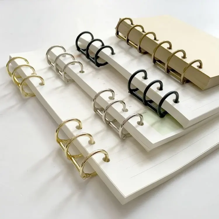 2Pcs DIY Planner Spiral Loose Leaf Binder Ring A5 A6 A7 Stainless Steel 2Pcs DIY Planner Spiral Loose Leaf Binder Ring A5 A6 A7 Stainless Steel