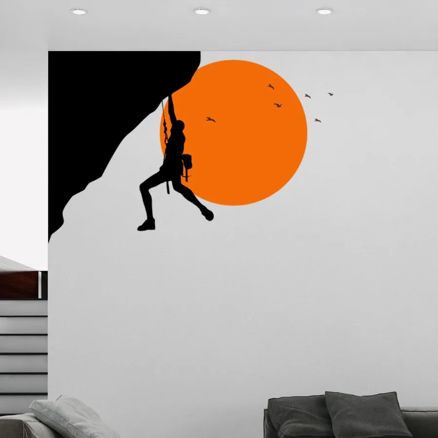 Climbing Sticker Climbers Decal | Wall Stickers Climbers | Wall Sticker ...
