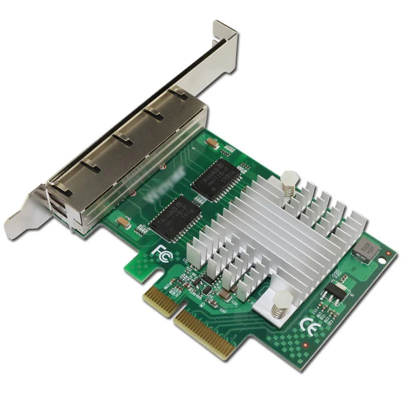 Brand new pci e 4 port Gigabit Ethernet Network Card 1000M RJ45 Quad ...