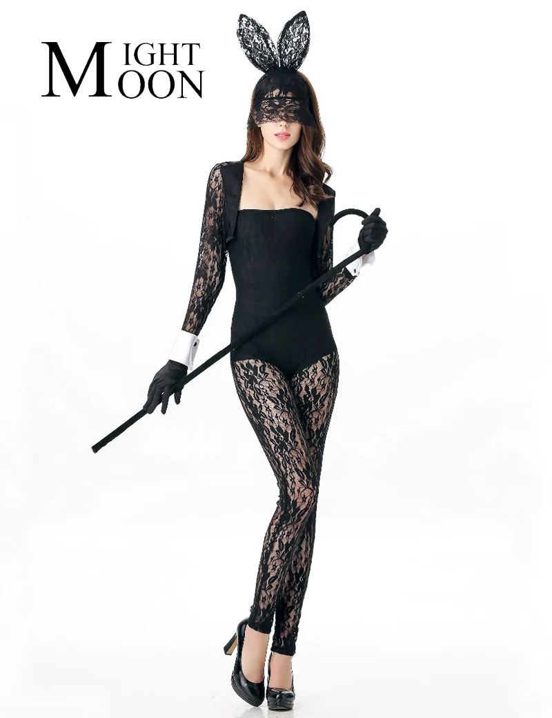 Moonight 2019 Sexy One Outfit Full Lace Perspective Bodysuit Erotic