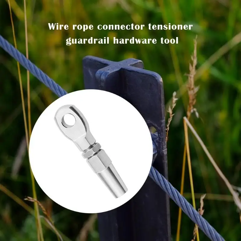 stainless steel Swageless Eye Terminal Wire rope connector Balustrade ...