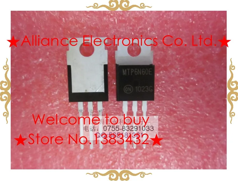 New MTP6N60E ON TO 220 6A600V N channel MOSFET high voltage FET|fet|fet ...