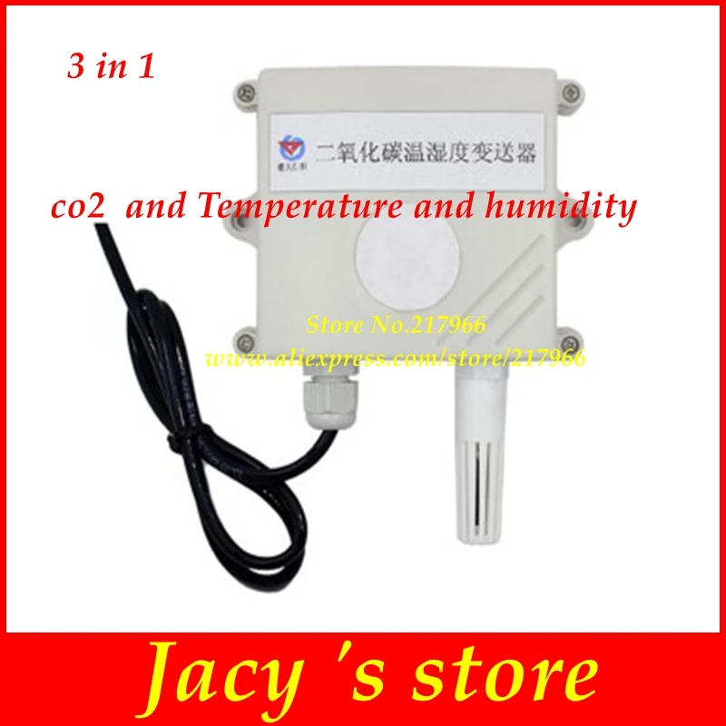 Modbus Rs485 3 In 1 Co2 Sensor Module Co2 Transmitter Carbon Dioxide Detector Gas Sensor 485 Co2