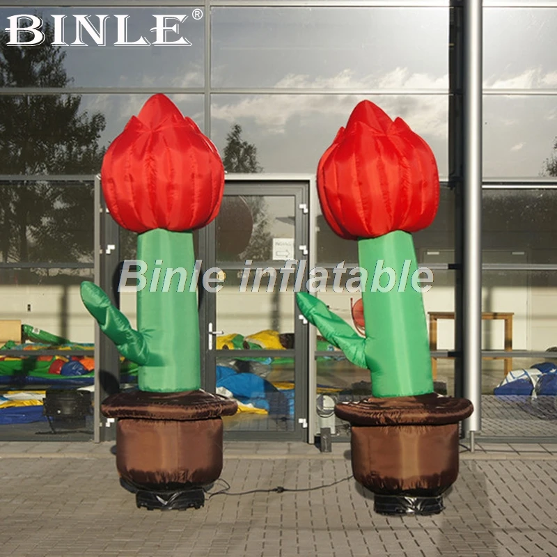 Hot Sale Wedding Party Decoration 2mh Inflatable Tulip Flower Tree With ...