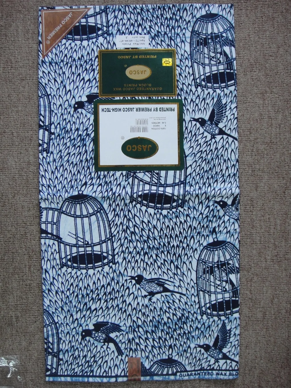 Good quality 100% cotton Soft Blue & White African Ankara Java Print ...