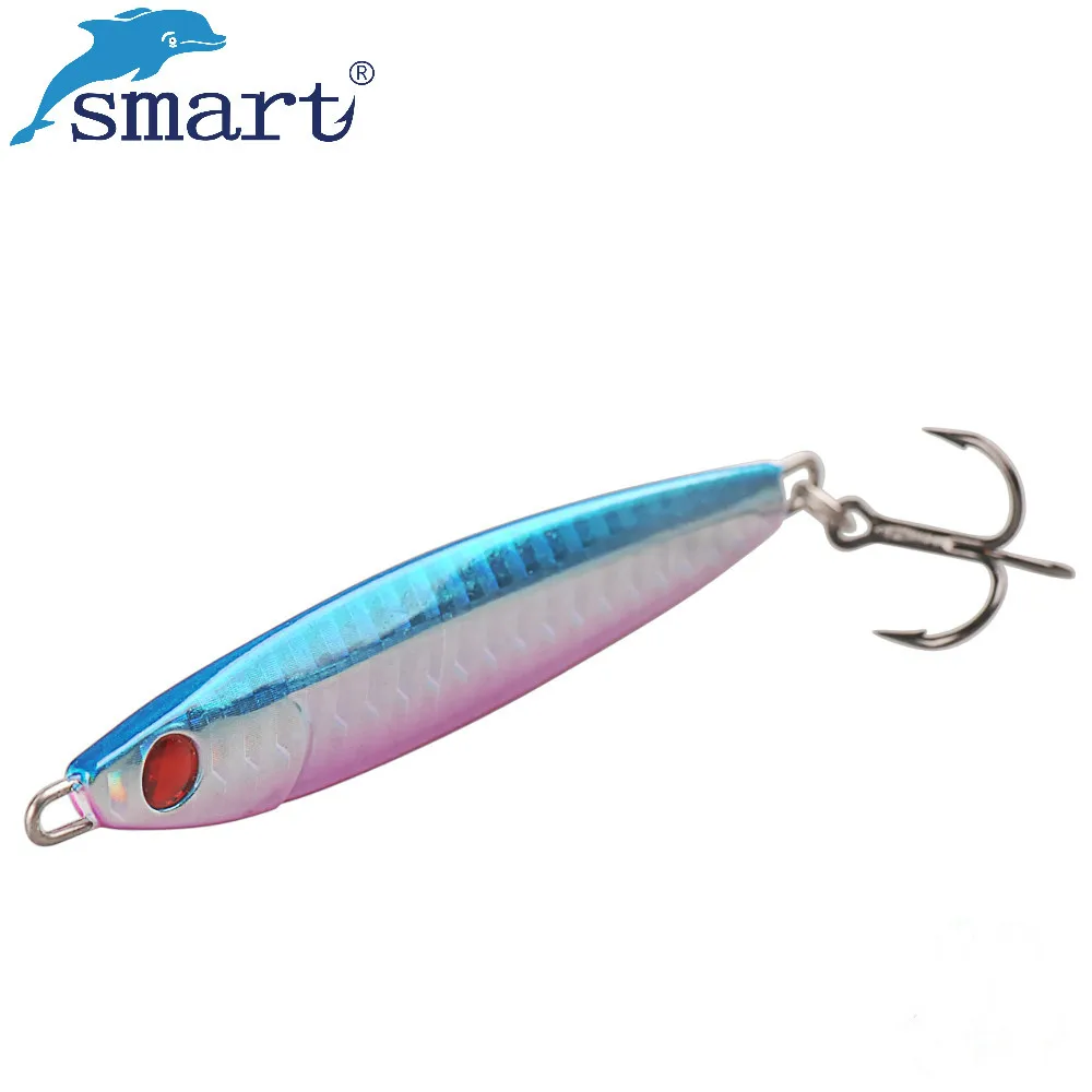 Smart Metal Jig Fishing Lure 80mm 50g Artificial Bait Sinking Wobblers ...