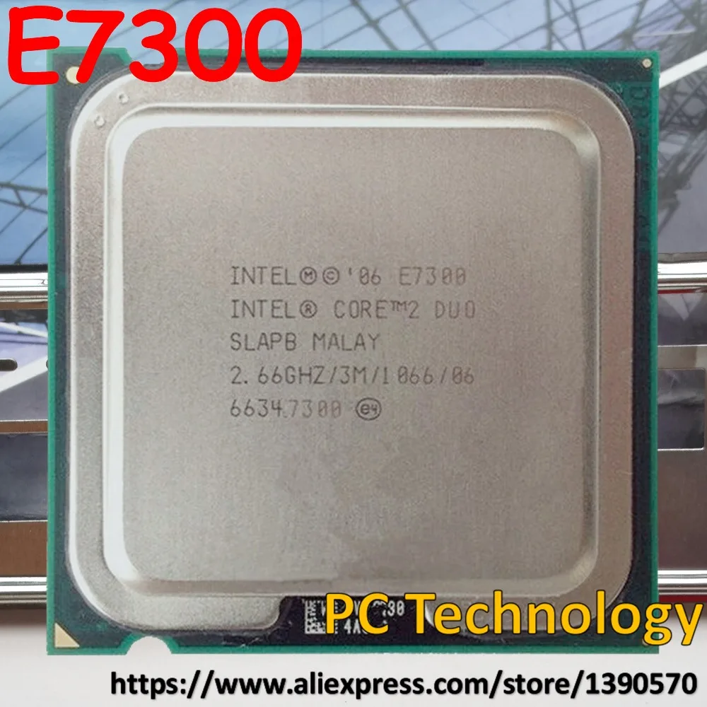 Original Intel Core 2 Duo E7300 2.66 กิกะเฮิร์ตซ์/1066/3 เมตร/LGA775 ...