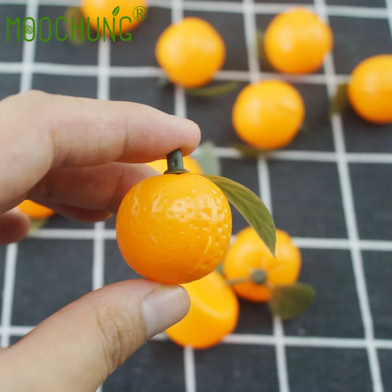 Cute Artificial Mini Oranges Fake Cheap Plastic Decoration Fruits For ...