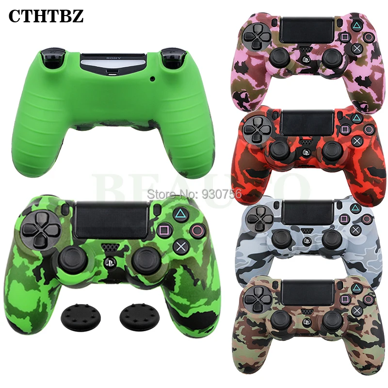 Camo Protective Rubber Silicone Skin Case Cover Grip for PS4 Slim Pro ...