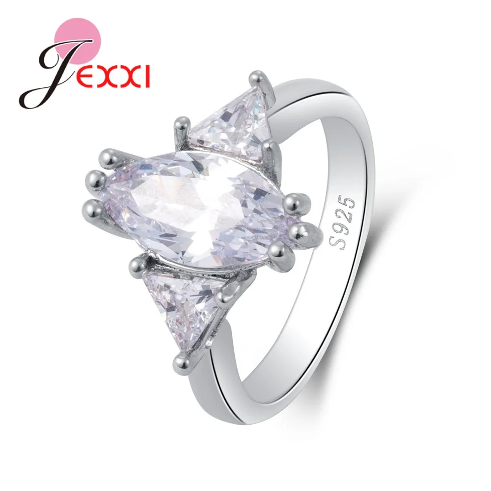 JEXXI Hot Sale Women Finger Ring Pretty Sterling 925 Silver Wedding ...