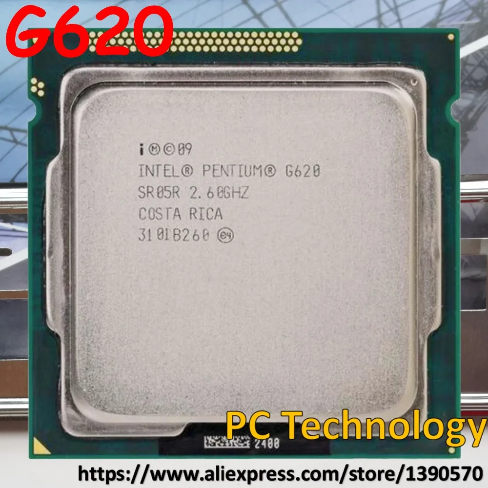 Intel CPU Pentium G620 3M, Original, caché, 2,60 GHz, LGA 1155 TDP 65W ...