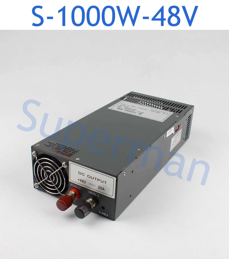 S 1000 48 power suply output 48v 1000w 48v 20a transformer ac to dc ...