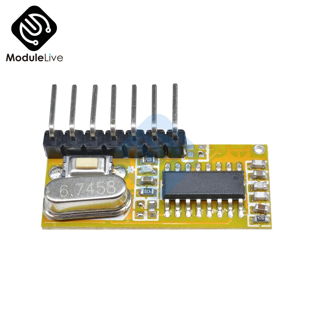 RXC6 433 МГц Супергетеродинный беспроводной приемник PT2262 код ...