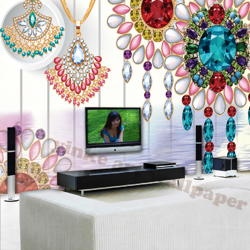 Luxury Home Decor 3d stereoscopic wallpaper living room photo wall ...