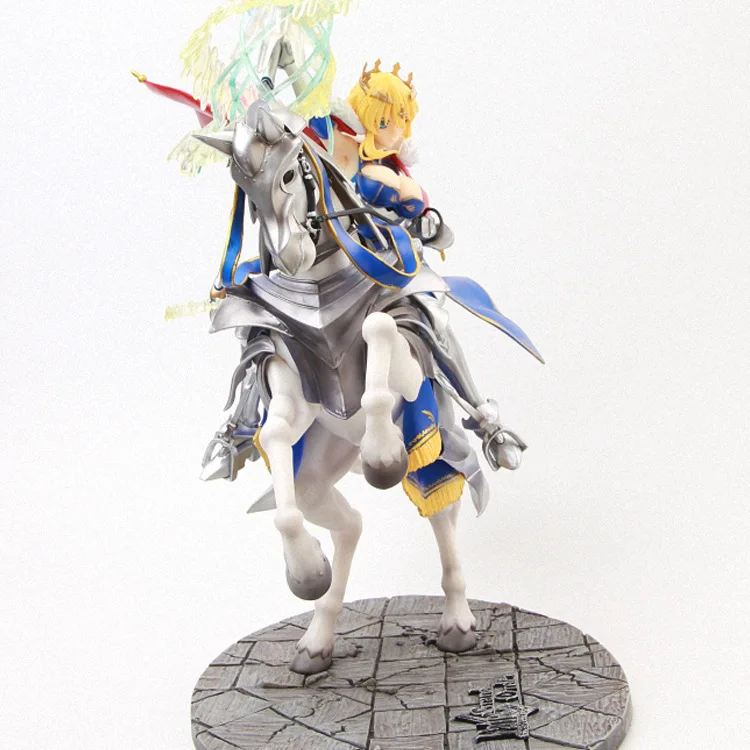 Saber Figure Anime Fate Fgo White Gun Saber Seba Lancer Horseback ...