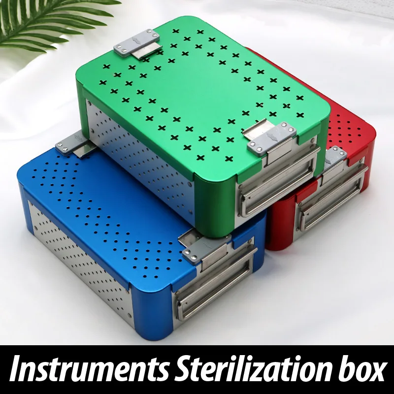 Boîte de Stérilisation d'Instrument Chirurgical en Alliage d'Aluminium, Haute Température et ...