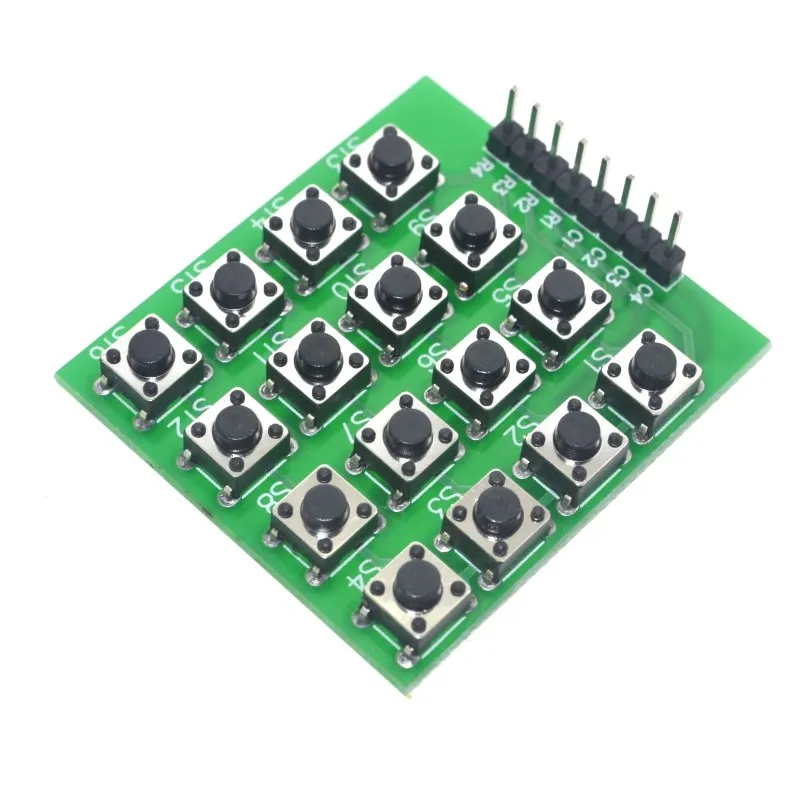 Free Shipping 4x4 Matrix 16 Keypad Keyboard Module 16 Button Mcu for ...