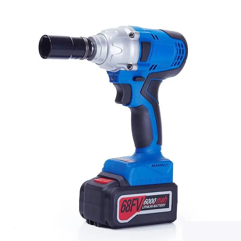 68FV-6000mah-Cordless-Electric-Impact-Wrench-Lithium-Battery-Drill ...