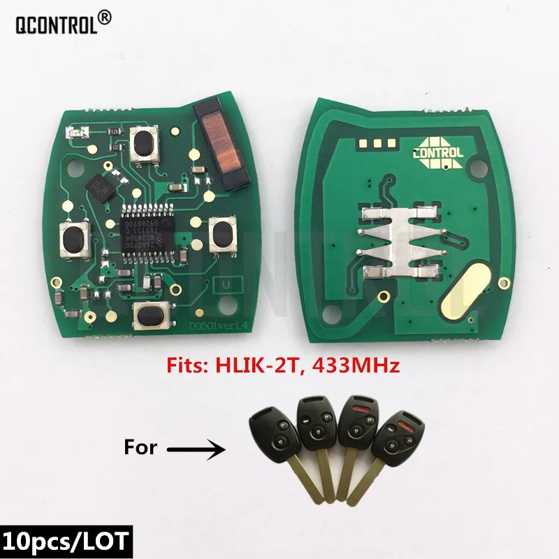 Qcontrol Car Remote Key Circuit Board For Honda Accord Element Pilot ...