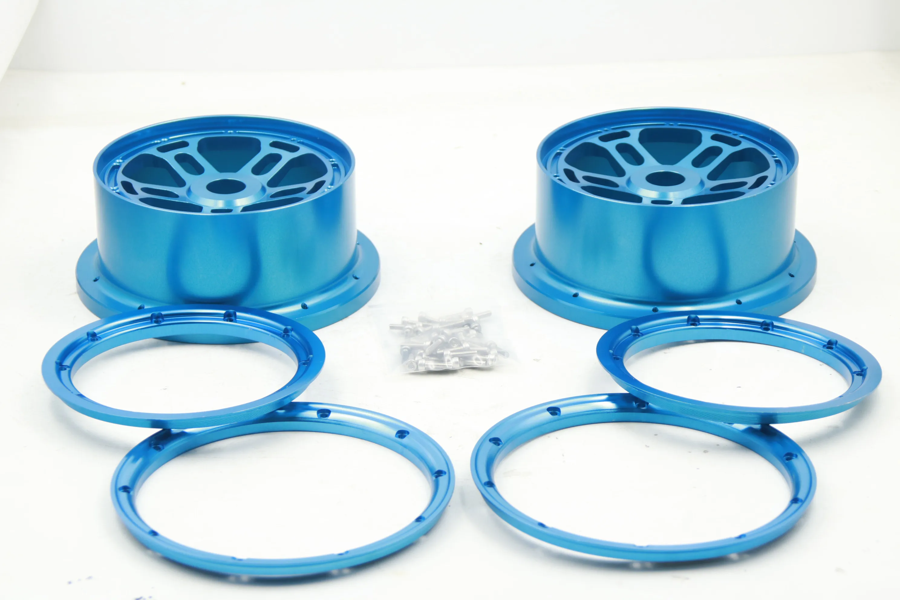 Alloy Cnc Wheel Set Wheel Hub Rim With Outer And Inner Beadlock Lock ...