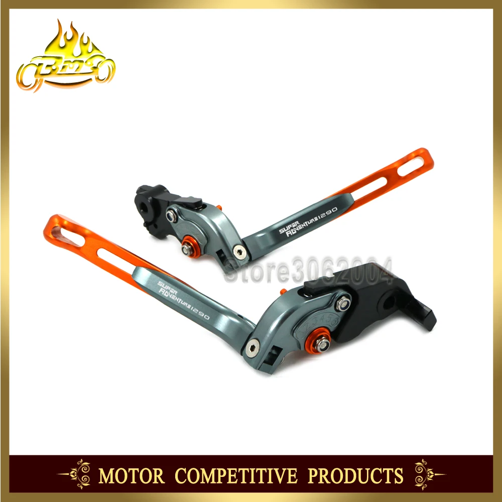 Folding Extendable Adjustable Motorcycle Brakes Clutch Levers For KTM ...
