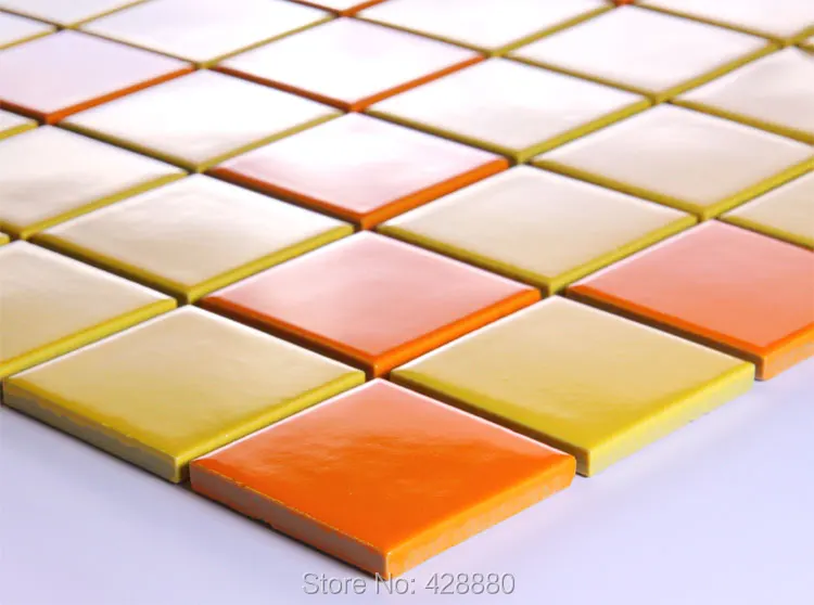 Glazed porcelain mosaic tile sheets kitchen backsplash tiles DTC004 ...