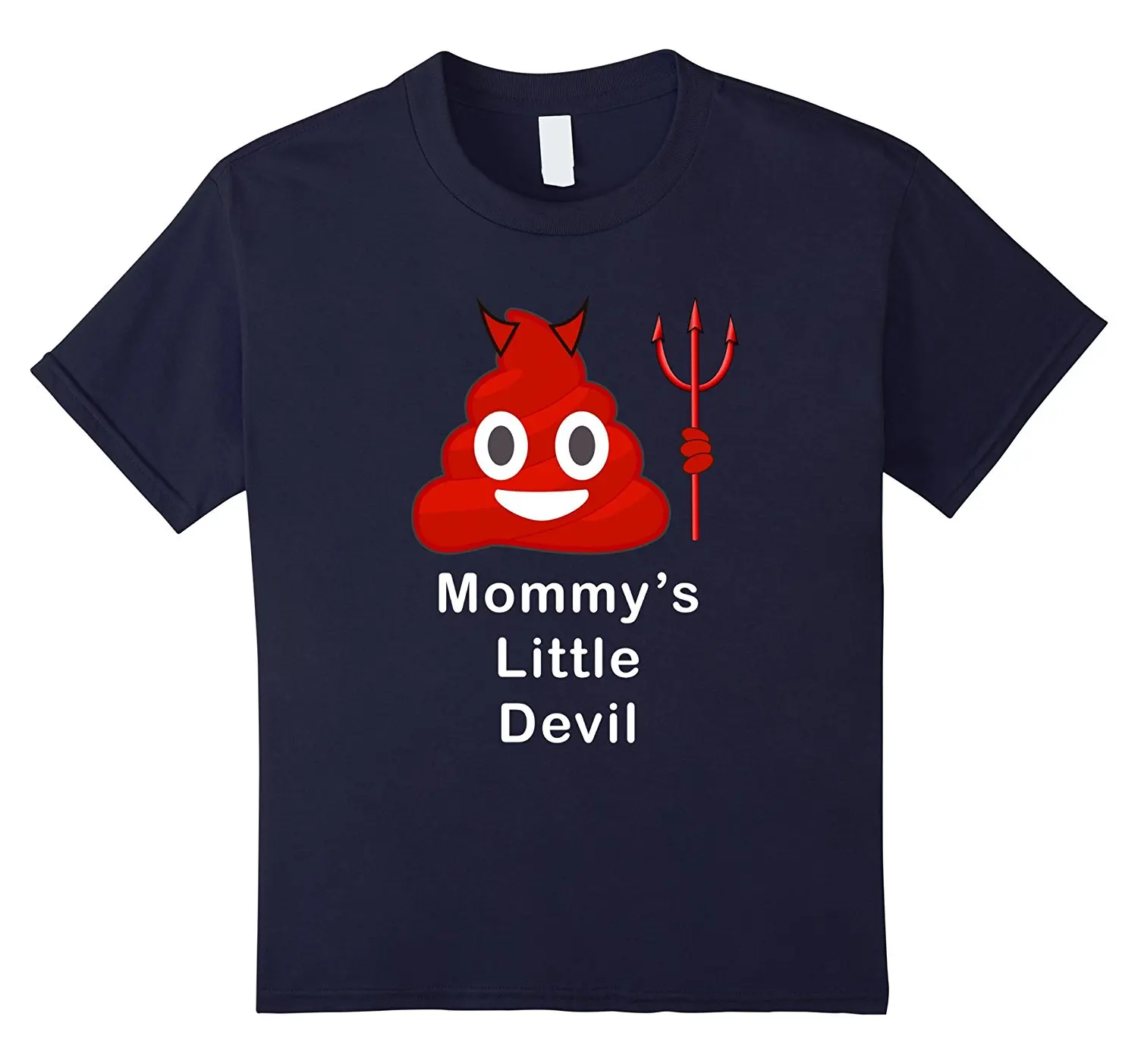Mommy's Little Devil Poop Emoji Halloween T Shirt for Kids|t-shirt for ...