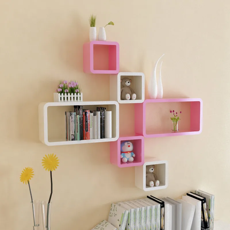 A long two genuine creative lattice shaped shelving racks Liu Jiantao ...