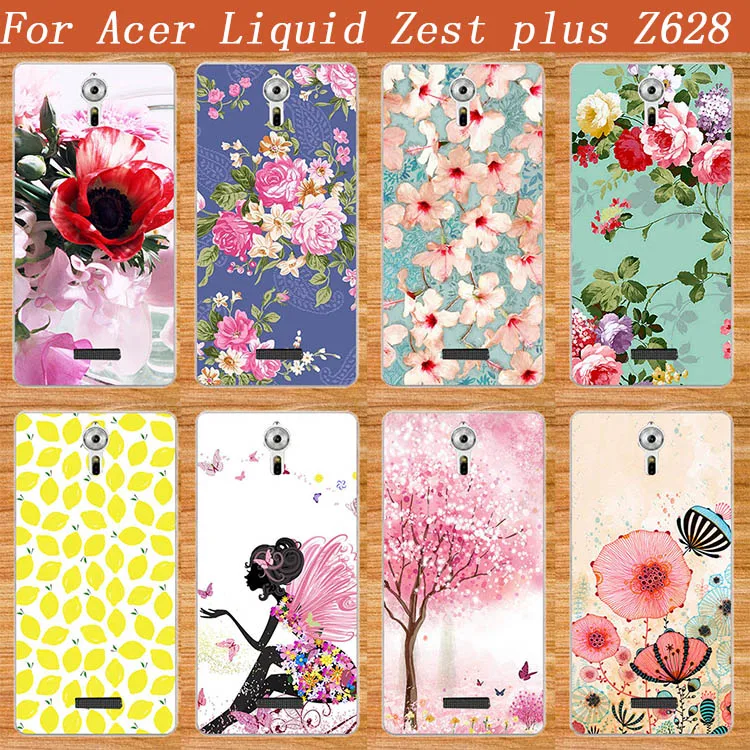 New DIY Flower Tower Animal Pattern Case for Acer Liquid Zest plus Z628 ...