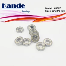 6900 ZZ 10pcs ABEC-1 6900ZZ Thin Section Deep Groove 6900 Ball Bearing ...