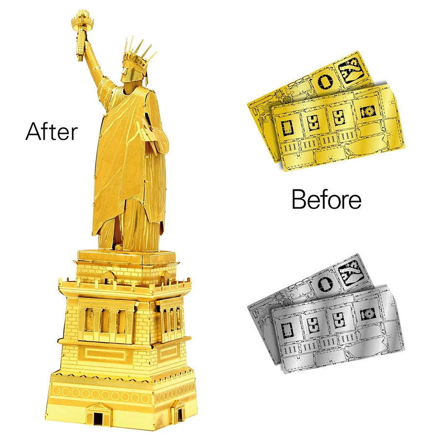 3d Metal Assembly Models Diy Kits America The Statue Of Liberty ...