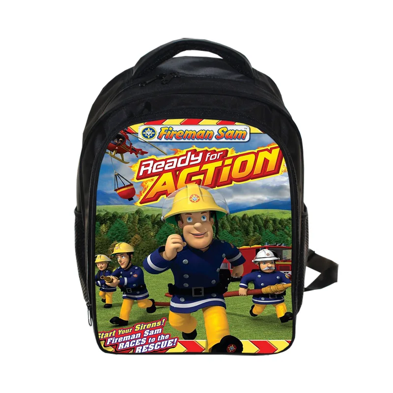 Cartoon Fireman Sam Backpack Thomas And Friends / Robocar Poli Backpack ...