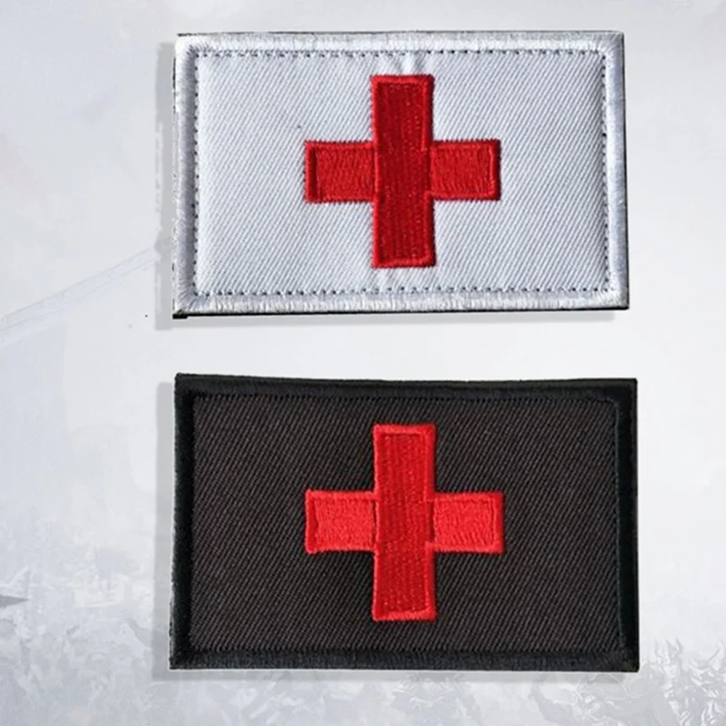 Red Cross Paramedic Army Combat Morale Medic First Aid Patches Tactical ...