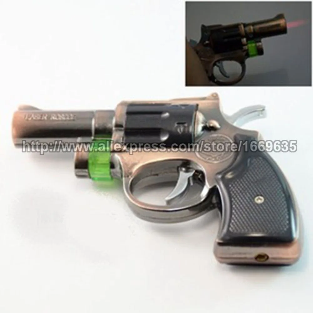 New Revolver Design Pistol Gun Shape Jet Flame Torch Cigar Cigarette ...