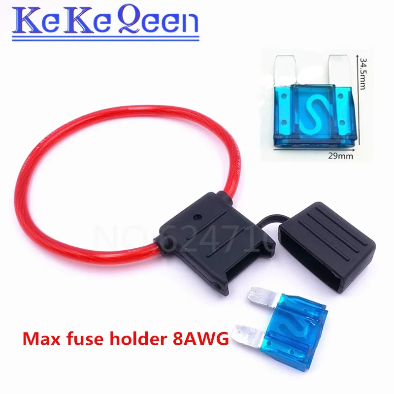 1PCS Inline Auto Blade Fuse Holder 8AWG Fuse Holder MAXI Fuse Holder ...