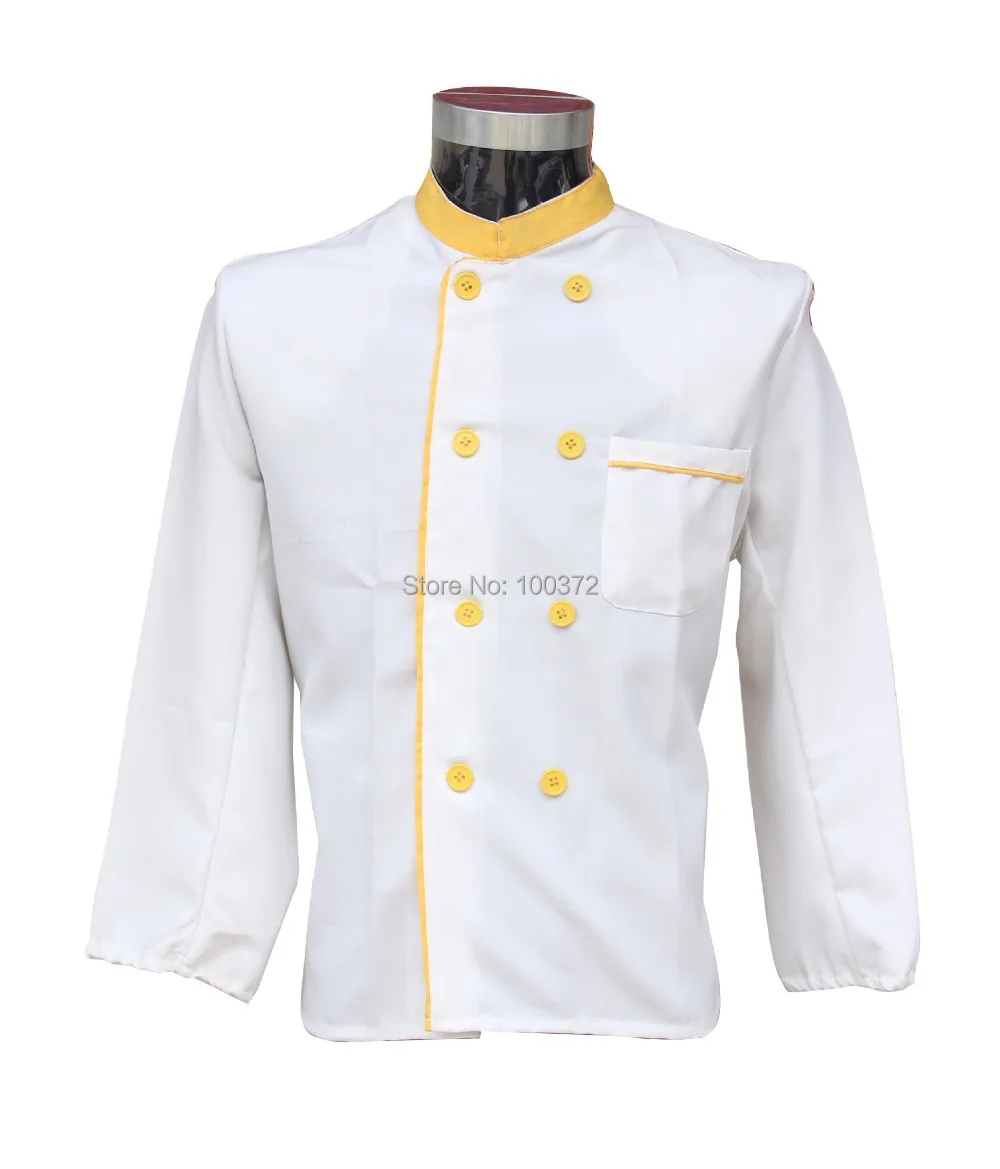 chef uniform 2015 spring men chef shirt double button cook clothes ropa ...