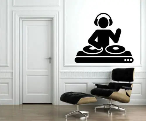 G280 Music DJ Band Room Clubbing Home Bedroom Wall Stickers Decals ...