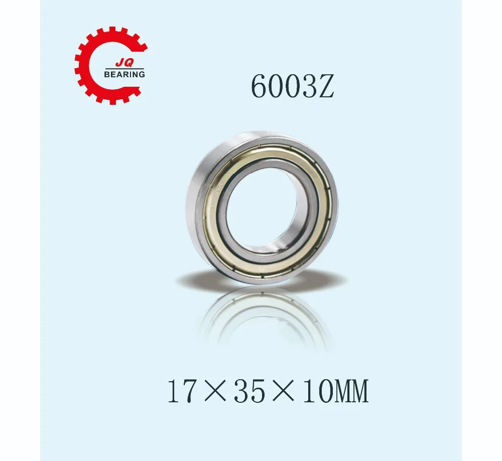 JQ Bearings Free Shipping 5 Pieces 6003Z Shielded Deep Groove Ball ...