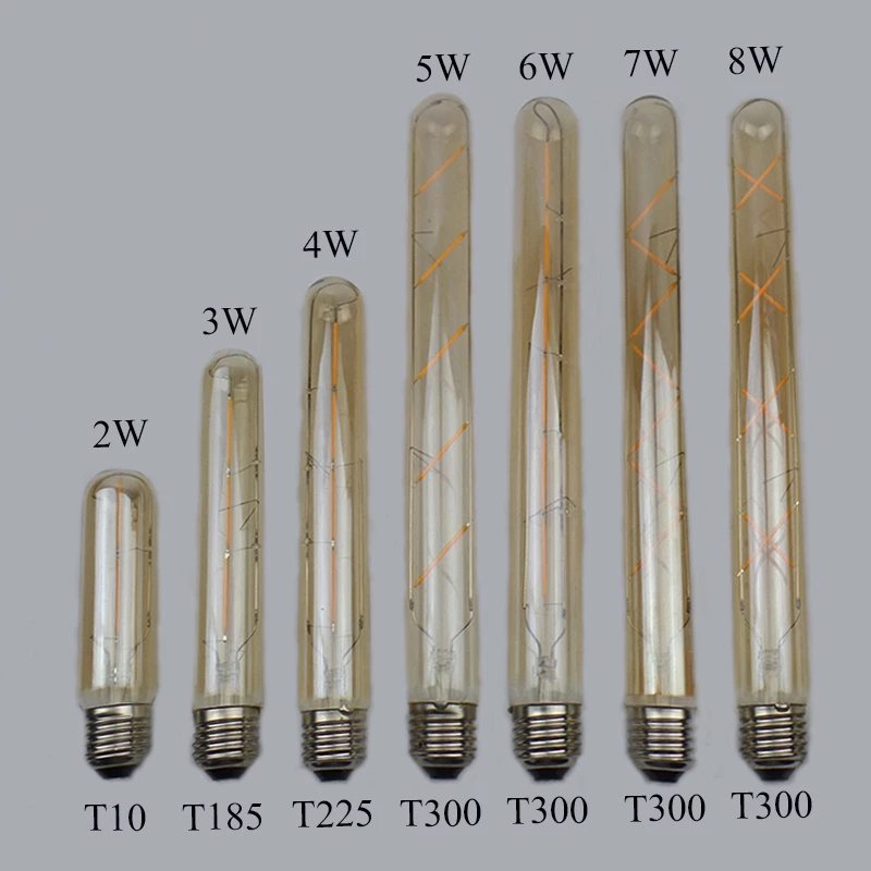 T185 T225 T300 Led Vintage Edison Light Lamp Led Bulb E27 2w 3w 4w 5w ...