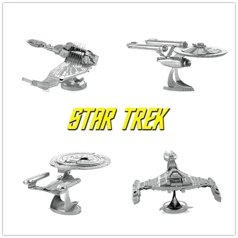 Star Trek Miniature 3D Metal Model Puzzle USS Enterprise NCC 1701 D ...