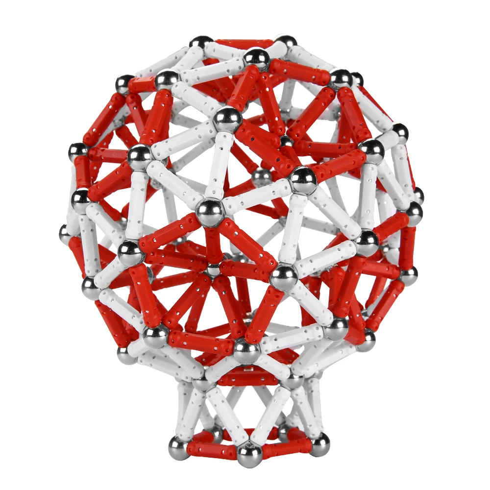 magnetic designer toys for children magnetic constructor red white ...