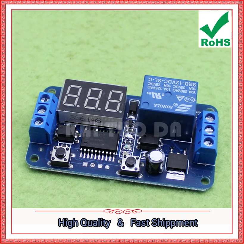 Delay On-off On Off External Trigger Delay Module 12v Relay Module Time Adjustable (d3b6 ...