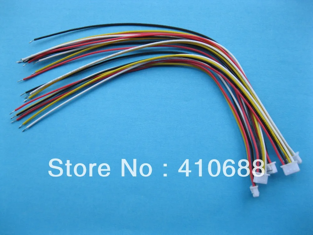 60-pcs-1-25mm-4-Pin-Female-Polarized-Connector-with-28AWG-5-9inch-150mm ...