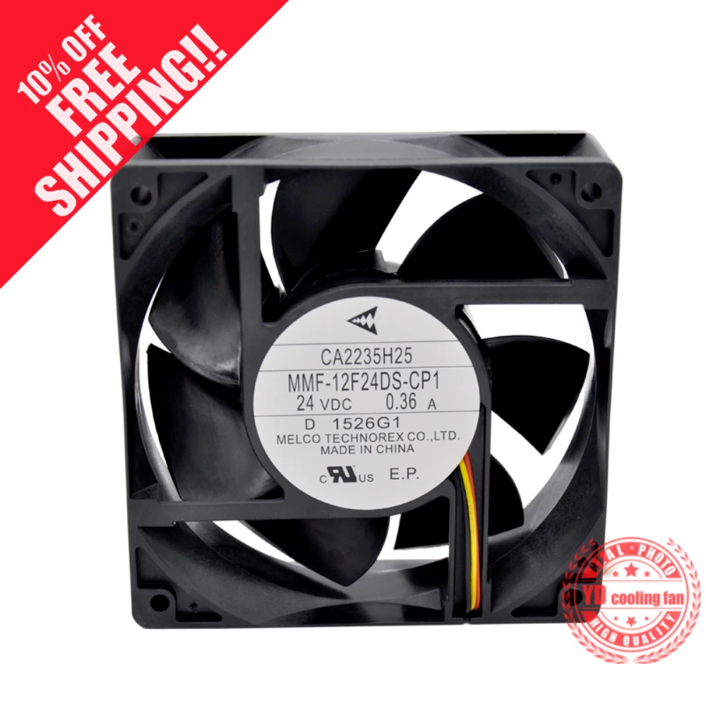 NEW FOR MELCO TECHNOREX MMF 12F24DS CP1 CA2235H25 FOR Mitsubishi 주파수 변환기 12038 24V 0.36A 냉각 팬 ...