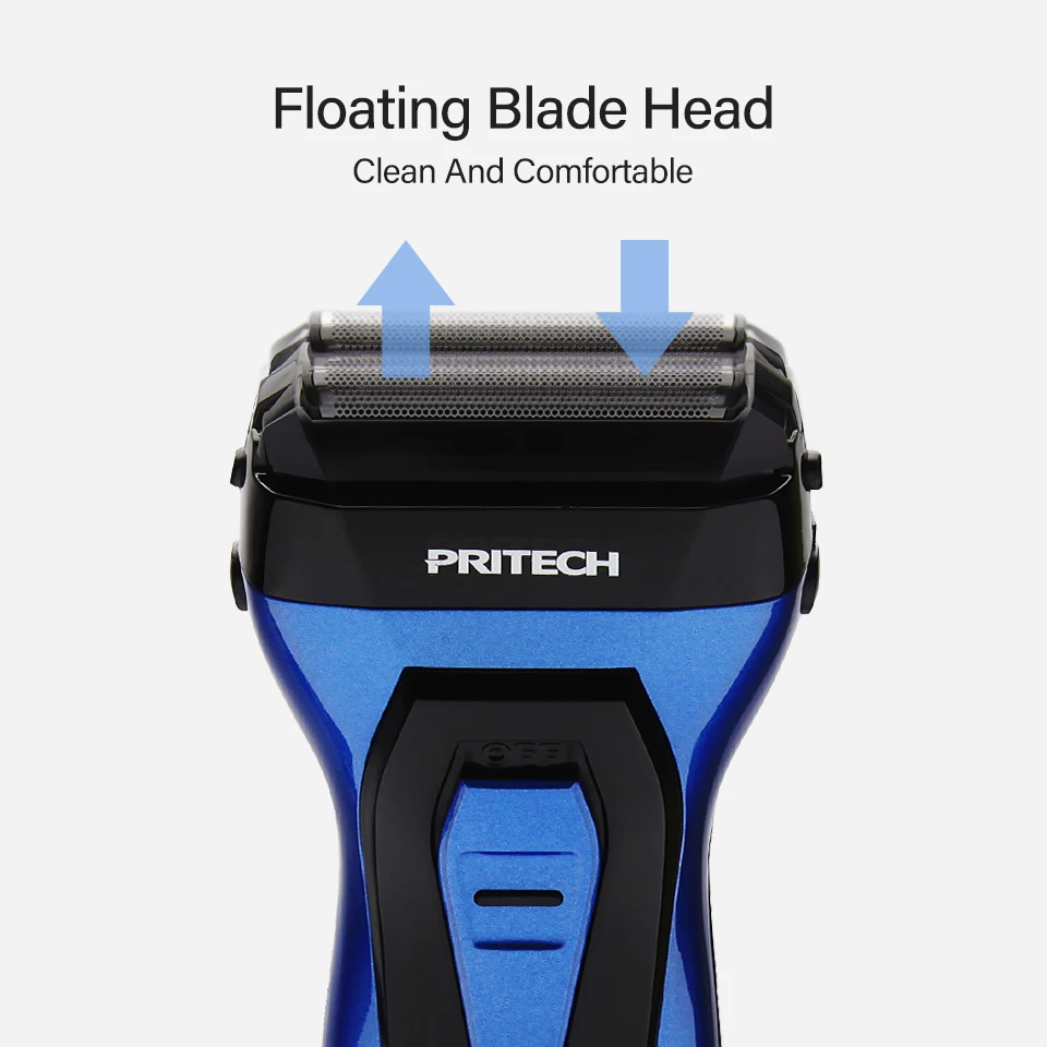 PRITECH Electric Shaver Rechargeable Electric Razor Shaver For Men ...