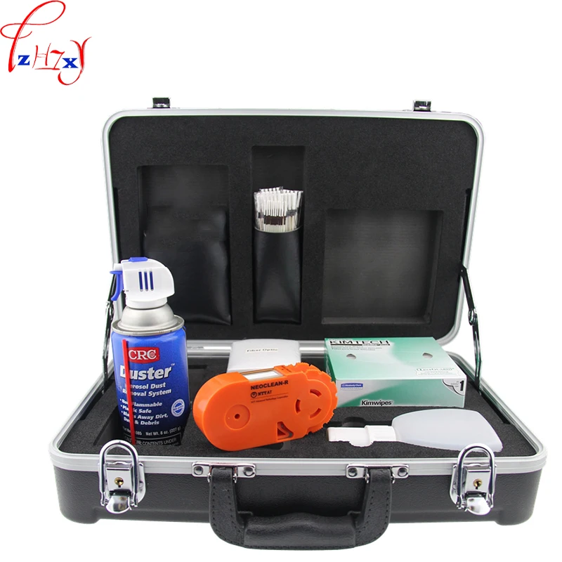 Fiber optic cleaning kit KF 710C portable optical fiber construction ...