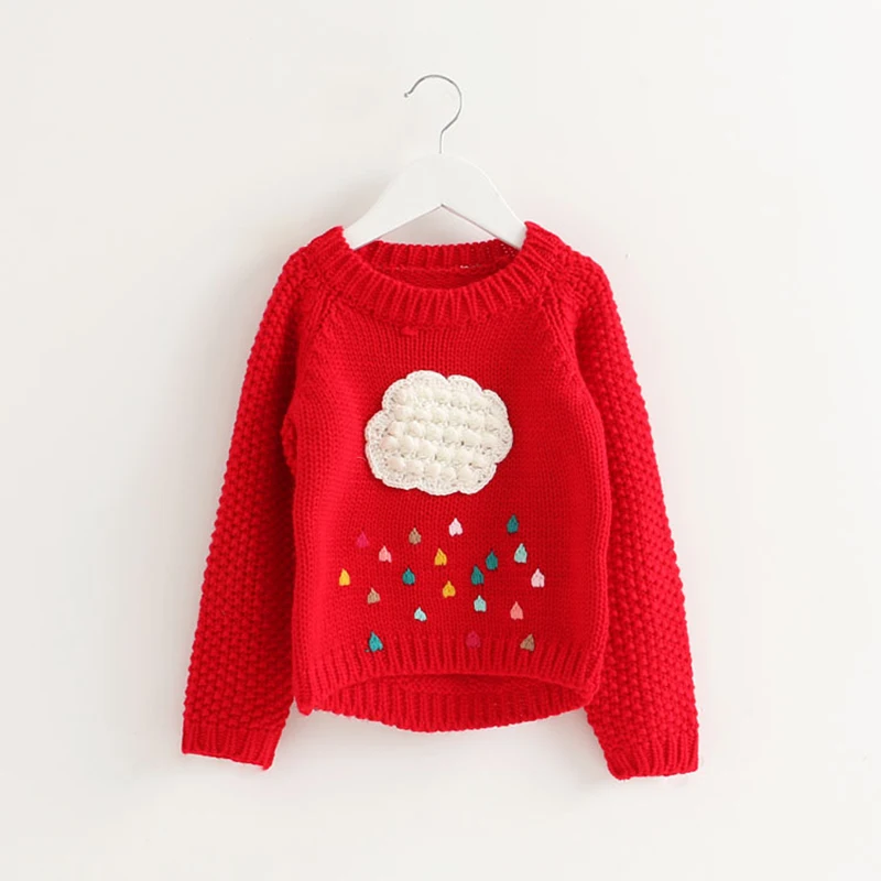 Girl’s Winter Sweater With Appliques