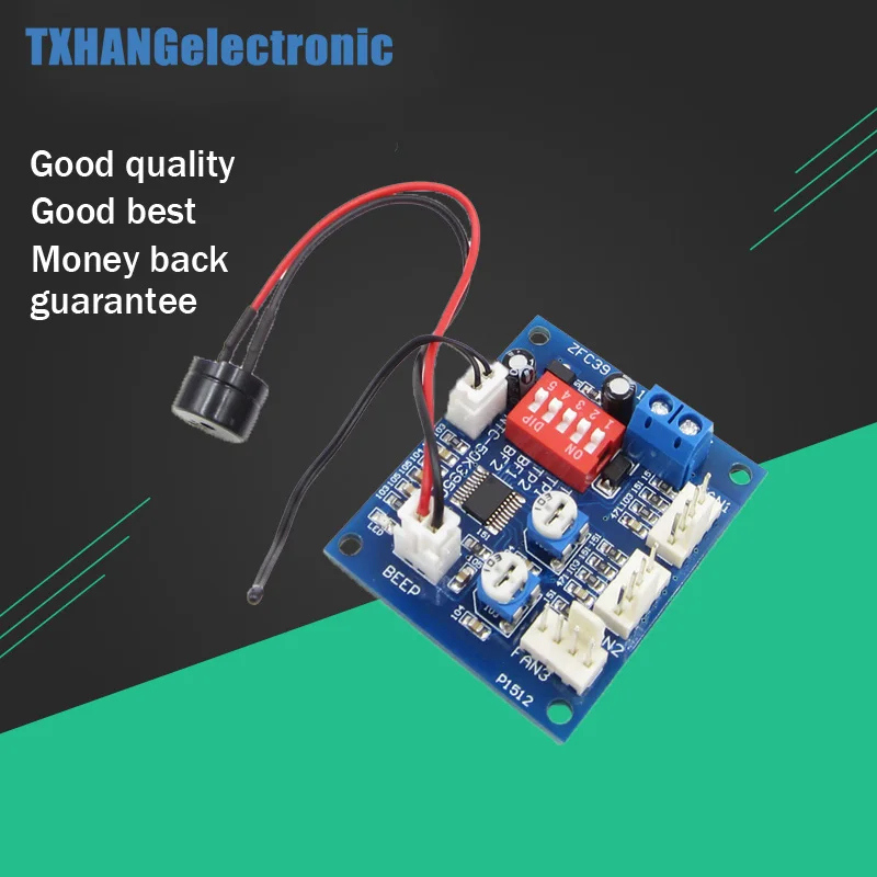 12v Pwm Pc Cpu Fan Temperature Control Speed Controller Module High Temp Alarm In Integrated