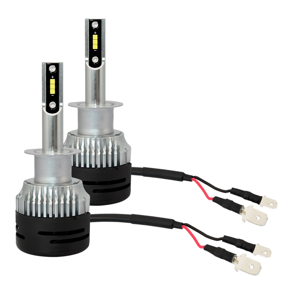 Luzes LED carro H1 LEVOU H1 H3 H7 H8 HB4 9005 9012 D1 Hi/Lo Feixe ...