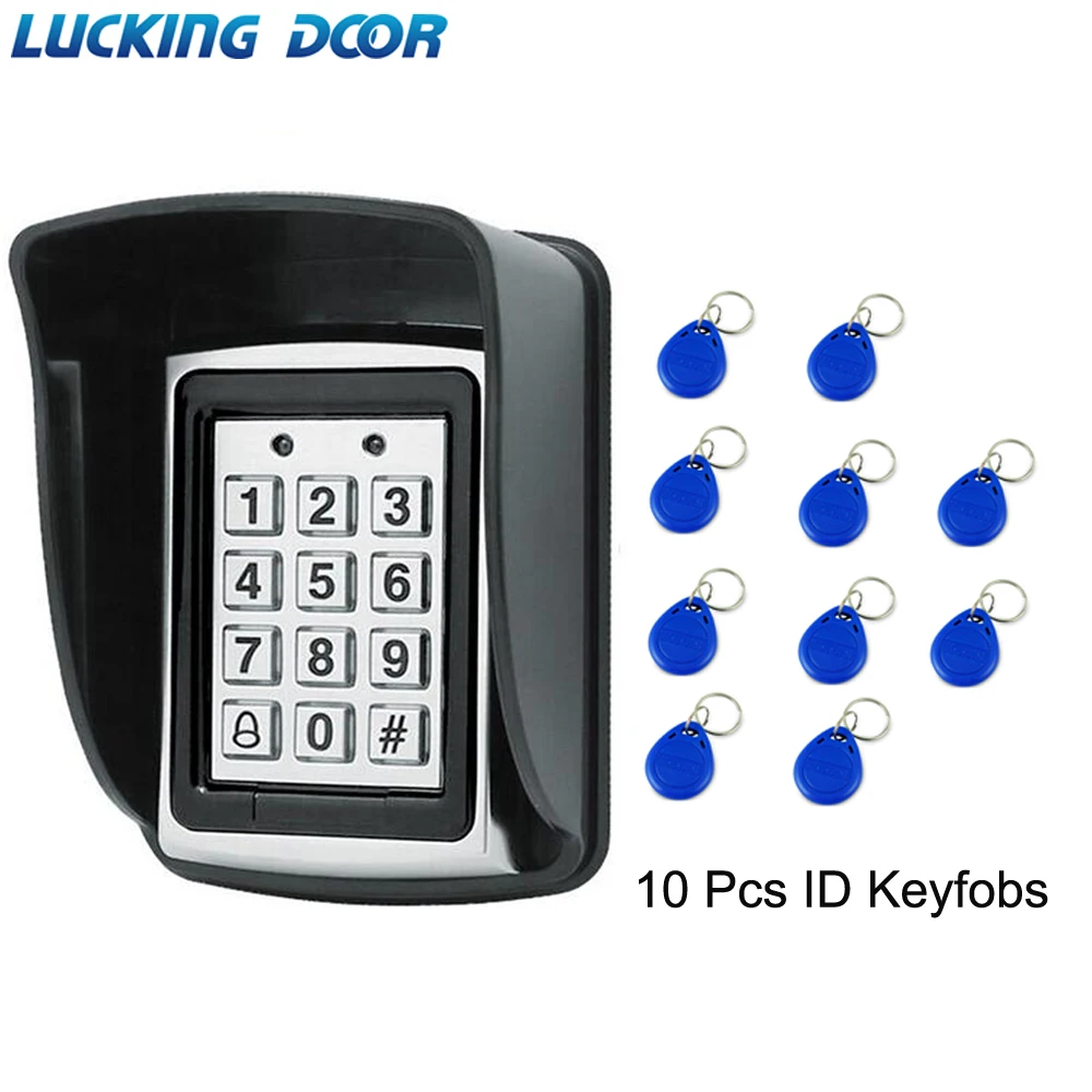 Backlight RFID Metal Access Control EM Card Reader Keypad 1000 Users ...